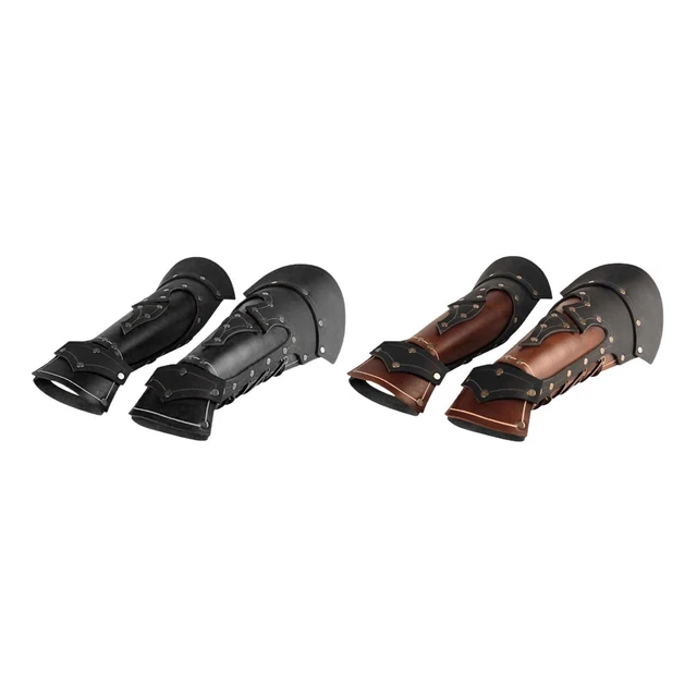 MEDIEVAL ARM GUARDS Punk Wide Bracer Arm Wraps Arm Cuffs Gauntlet ...