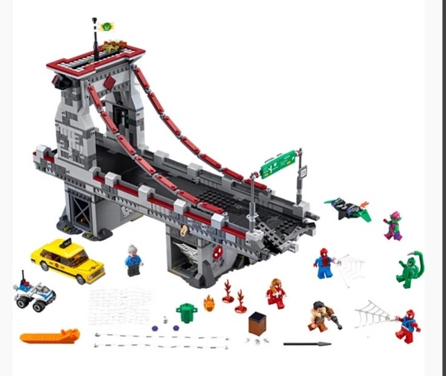 LEGO MARVEL: SPIDER-MAN: Web Warriors Ultimate Bridge Battle 76057 100% ...