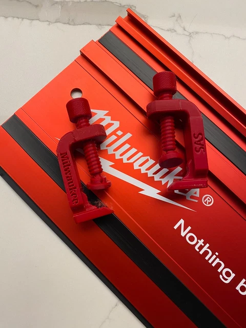 MILWAUKEE TRACK SAW Guide Rail G-Clamp All-In-one (PK-2) Complete! £14. ...