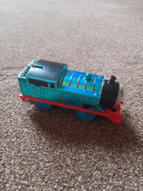THOMAS AND FRIENDS Trackmaster Train Shiny Metallic Blue Thomas £8.99 ...