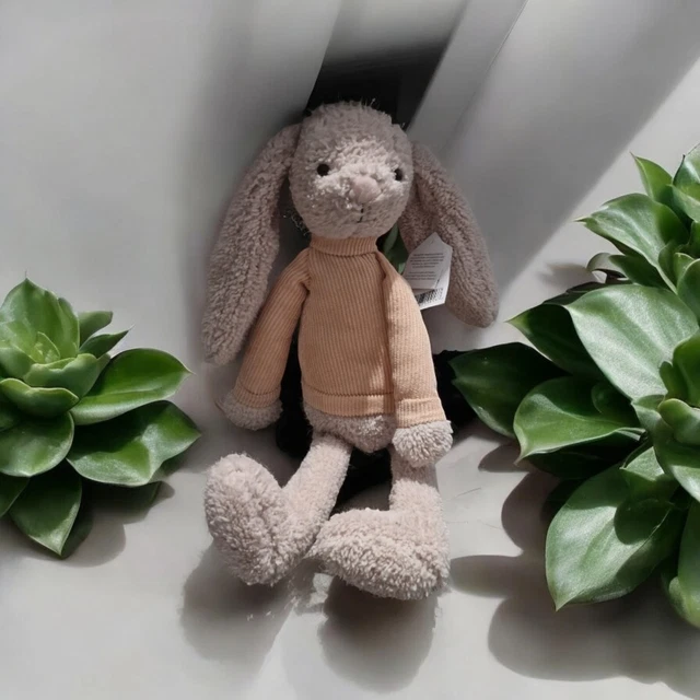 JELLYCAT ~ JUMBLE Bunny ~ Soft Hug Plush Orange Beige Rabbit Toy ~ BNWT ...