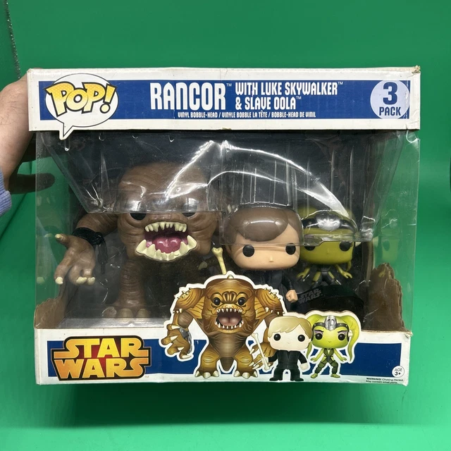 VAULTED FUNKO POP! Star Wars: Rancor with Luke Skywalker & Slave Oola ...