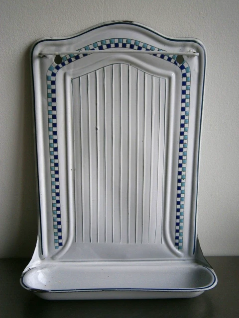 PORTE LOUCHE EGOUTTOIR Email B&B décor Damier Cuisine Vintage Ancien ...