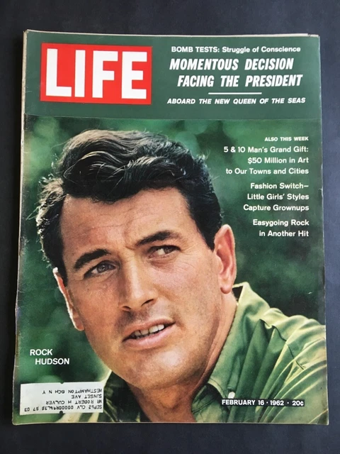 LIFE MAGAZINE FEBRUARY 16 1962 Rock Hudson £11.89 - PicClick UK