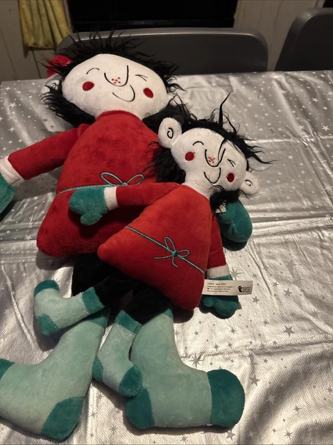 PAIR FLYING TIGER Christmas Elves Plush £11.27 - PicClick UK