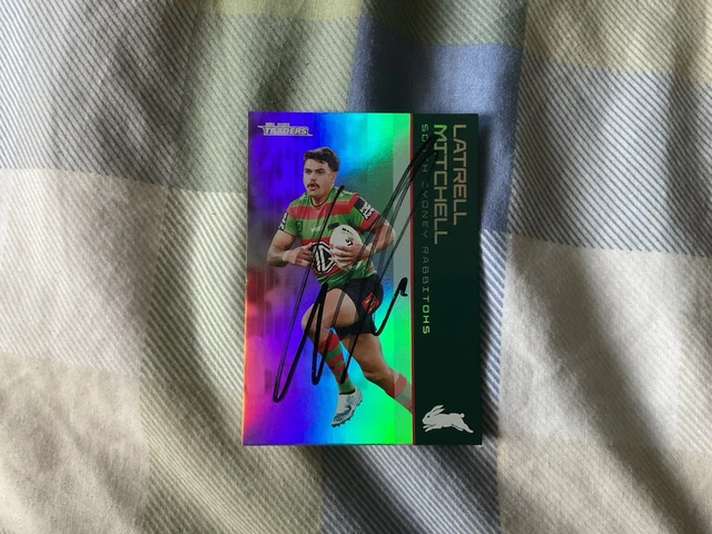 SIGNED LATRELL MITCHELL South Sydney Rabbitohs 2025 NRL Traders ...