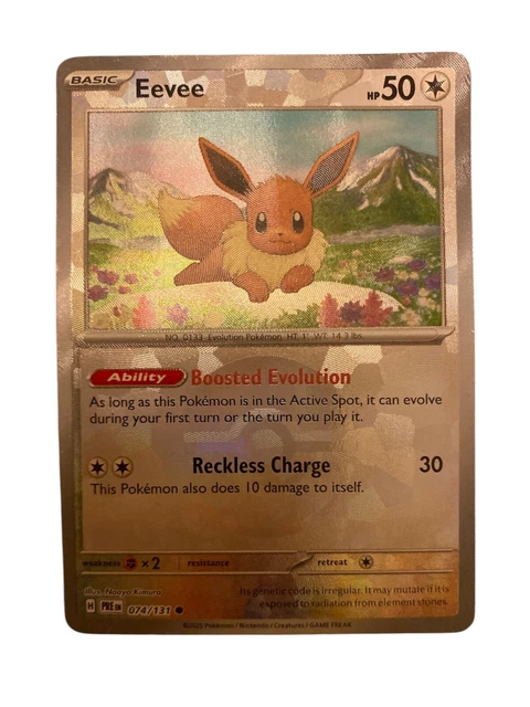 POKEMON PRISMATIC EVOLUTIONS - Eevee Poke Ball Card 074/131, near mint £5.99 - PicClick UK