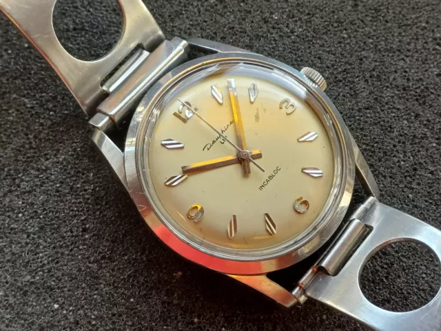 MONTRE ANCIENNE MÉCANIQUE homme LIP DAUPHINE acier R136 - révisée et ...