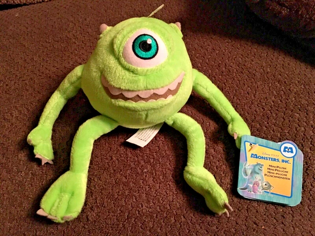 DISNEY/PIXAR MONSTERS INC Mike Wazowski ~ Mini Plush ~ Hasbro 2001~ New ...
