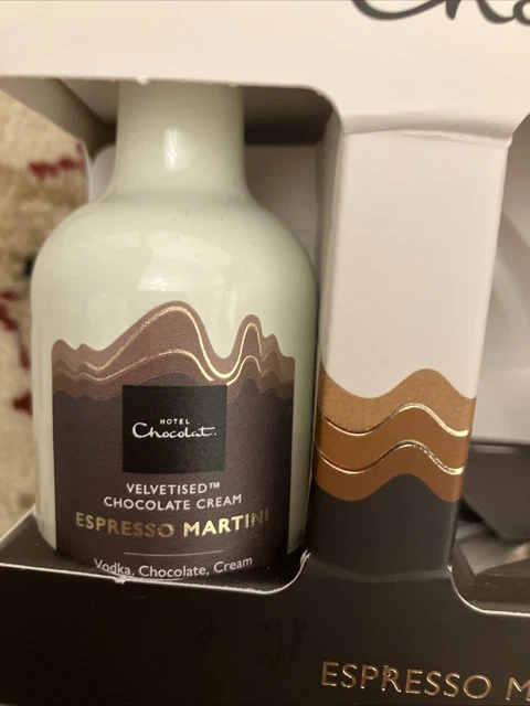 HOTEL CHOCOLATE ESPRESSO Martini Chocolate Cream 50ml And Mini Martini ...