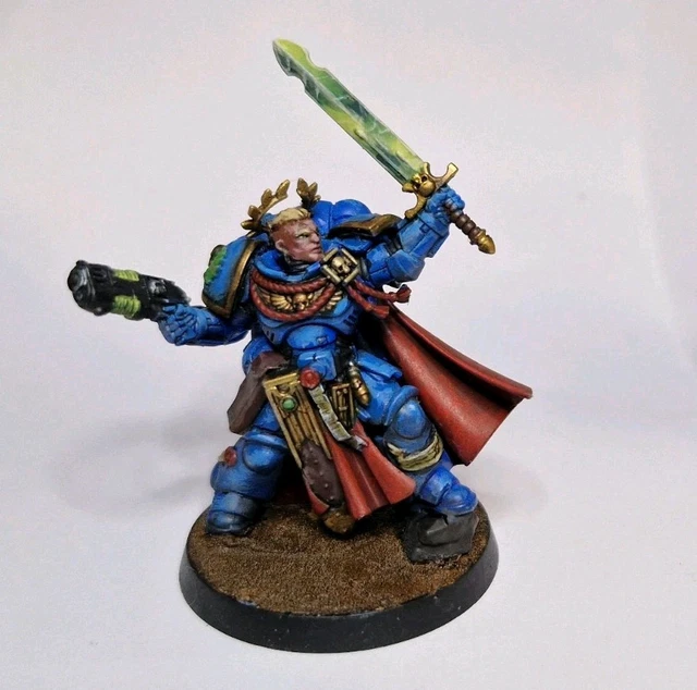 WARHAMMER 40K ULTRAMARINES Primaris Captain Imperium Painted Space ...