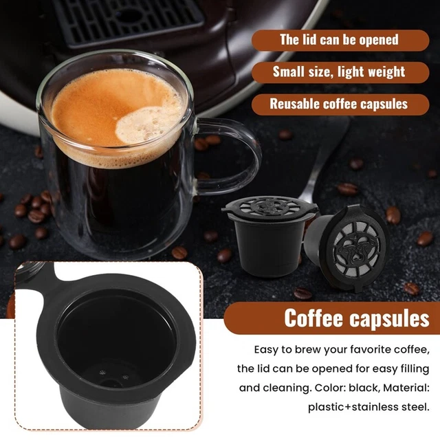 5 CAPSULE RIUTILIZZABILI Capsula Caffè Ricaricabile con Nesp8291 EUR 6 ...