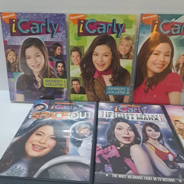 LOT OF 7 Nickelodeon iCarly DVDs w/ Behind The Scene Extras Please Read ...