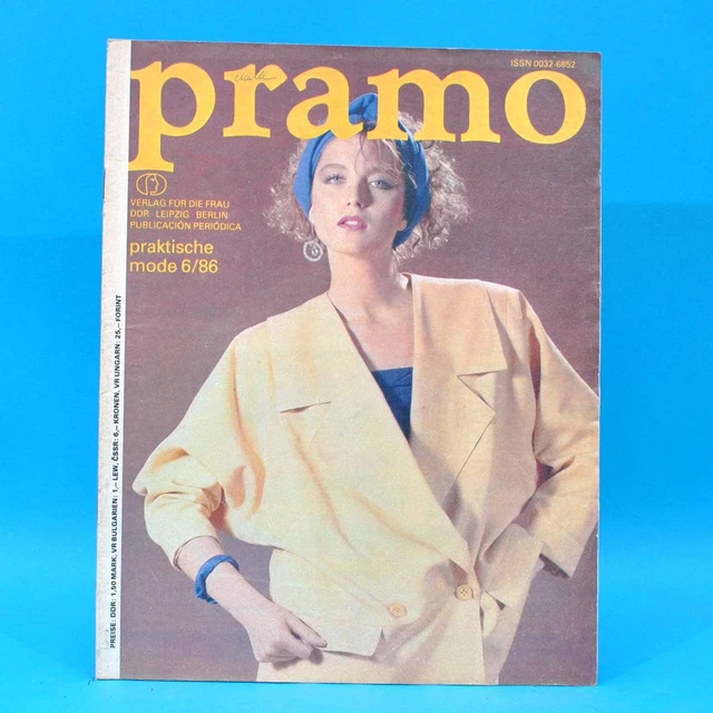 DDR PRAMO 6 1986 Praktische Mode Schnittmuster Einfachschnitte ...