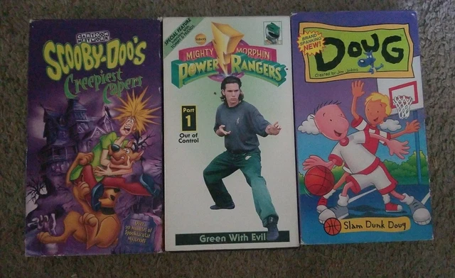 LOT DE 3 bandes VHS pour enfants Doug Power Rangers Scooby Doo EUR 22 ...