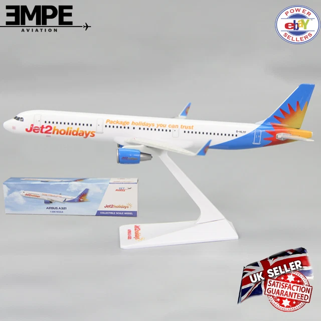 JET2 HOLIDAYS A321 Airbus Snap Fit Aircraft Model 1/200 Scale Plane ...