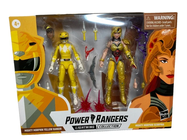 POWER RANGERS LIGHTNING Collection Yellow Ranger Vs Scorpina Figure 2 ...