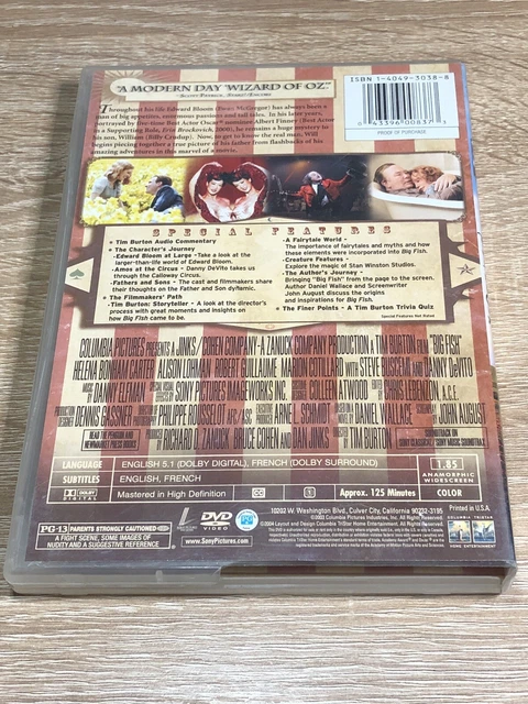 BIG FISH (DVD, 2003) $7.99 - PicClick CA