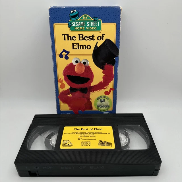 THE BEST OF Elmo VHS Tape Childrens Cartoon 1994 My Sesame Street Video ...