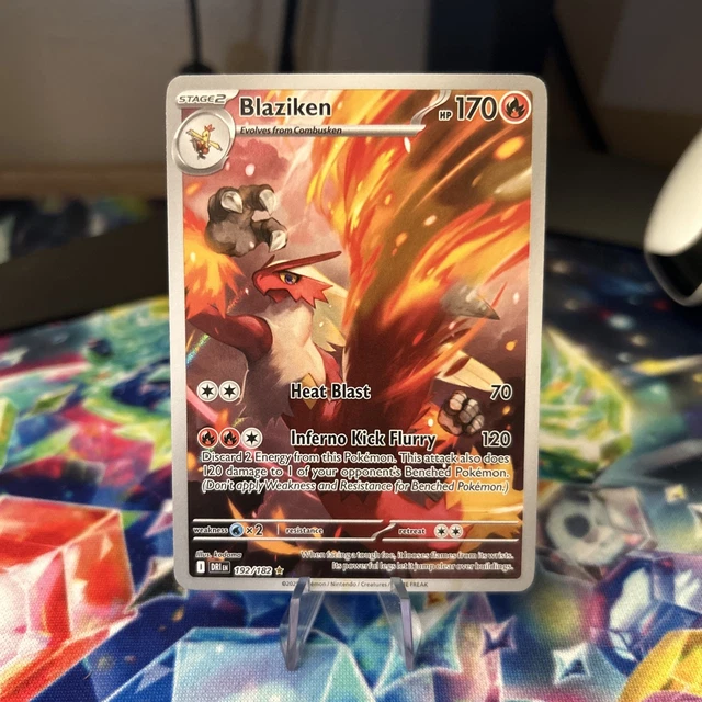 POKÉMON TCG DESTINED Rivals Blaziken 192/182 IR - Mint Illustration ...
