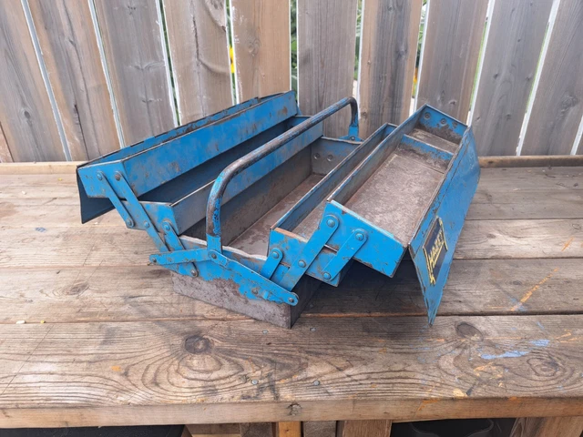 VINTAGE HAZET 804 Cantilever Toolbox Tool Box Fold Out German Tools ...