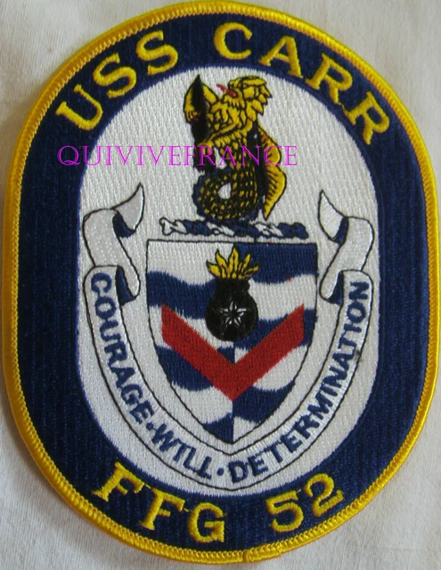 PUS456 - US Navy USS CARR FFG-52 PATCH - FREGATA MISSIL GUIDATO EUR 19 ...