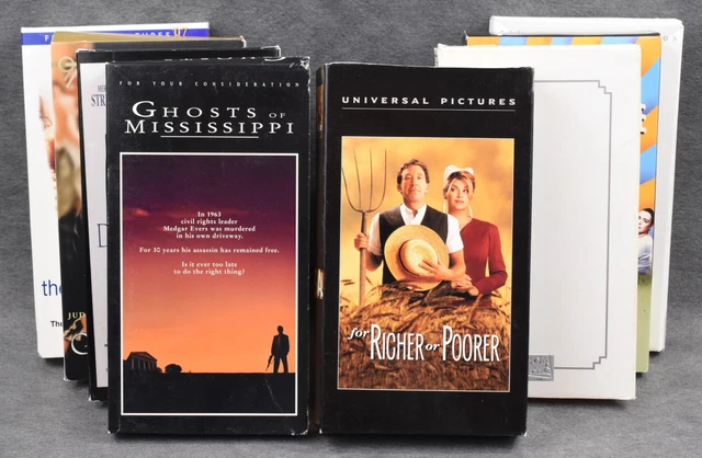 EIGHT (8) HIGHLY Collectible VHS Screeners FYC Original Cases Creases ...