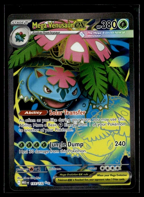 2025 MEGA EVOLUTIONS - Base Set Mega Venusaur ex Stage 2 / Mega EX #155 ...