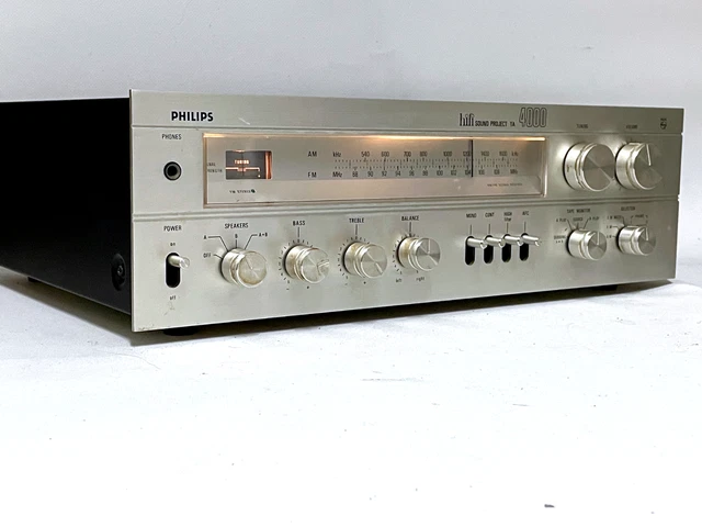 VINTAGE PHILIPS HIFI Sound Project TA4000 Stereo Receiver / Amplifier ...