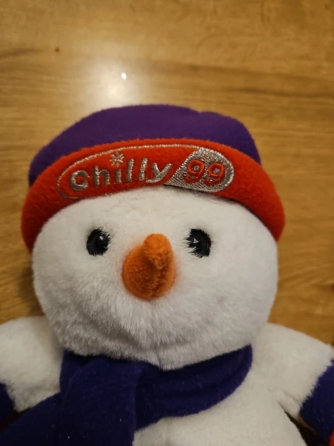 VINTAGE TESCO CHILLY 1999 snowman plush toy christmas + Tesco 2004 ...