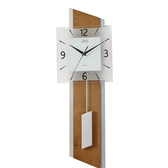 OROLOGIO MODERNO DI design a pendolo da parete in legno vetro e metallo ... OROLOGIO MODERNO DI design a pendolo da parete in legno vetro e metallo ...