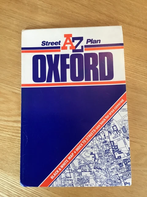 1989 GEOGRAPHERS’ A-Z Map / Plan Of Oxford With Index To Streets £4.50 ...