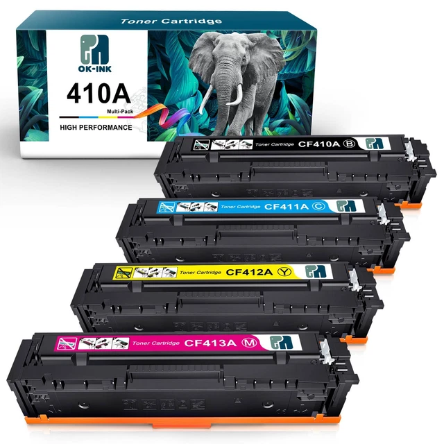 1-10X TONER KOMPATIBEL für HP 410A CF410A Color LaserJet Pro MFP ...