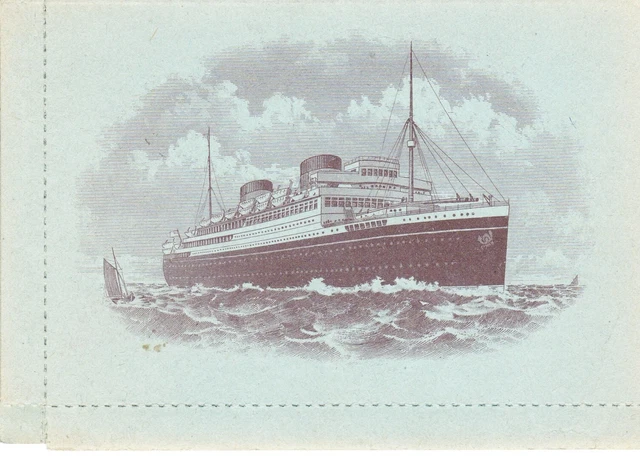 WHITE STAR LINE original letter card M.V. Britannic $35.00 - PicClick CA