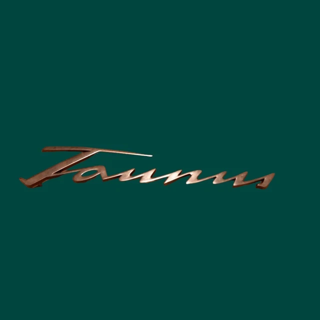 FORD TAUNUS Logo sigle emblème Metal Argenté vintage 1960 EUR 15,00 ...