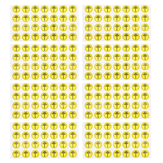 MACHINERY SAFETY STICKERS Earth Ground Symbol Electric Panel Label ...