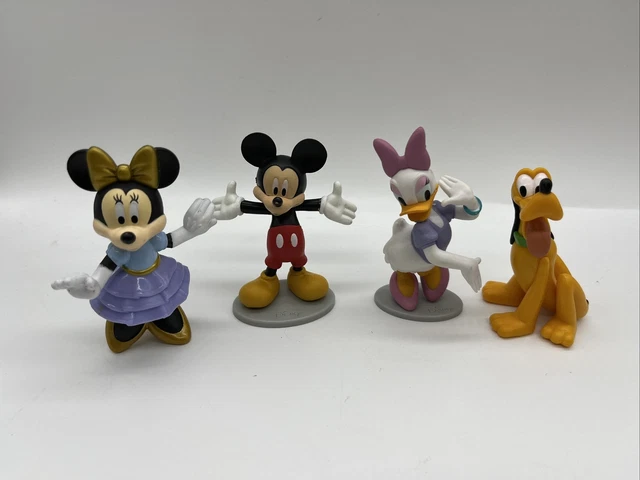 DISNEY MICKEY MOUSE Clubhouse Lot Of 4 Figures Pluto Minnie Daisy EUR 9 ...