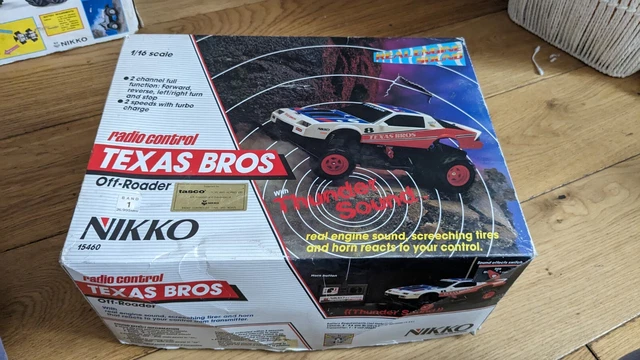 NIKKO TEXAS BROS Off Roader RC Car - Vintage 1986 - Rare Untested £130. ...