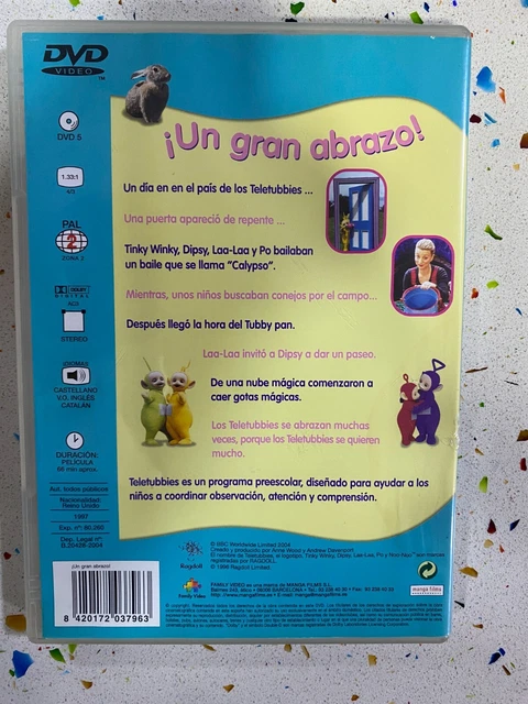 TELETUBBIES DVD ¡UN Great Cuddle! BBC Spanish English Catalan $26.31 ...
