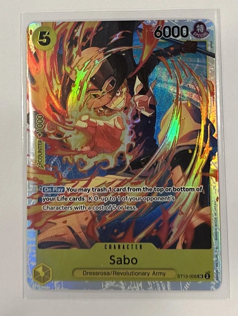 CARTE SECRÈTE UNE pièce Sabo ST13-008 RARE SR The Three Brothers Bond HTF EUR 5,58 - PicClick FR