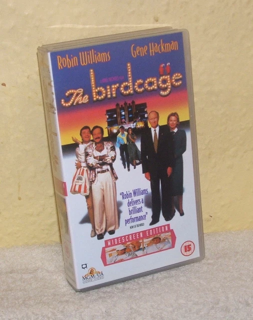 THE BIRDCAGE - Widescreen VHS - Gene Hackman, Robin Williams, Nathan ...