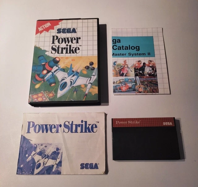 JEU SEGA MASTER System - POWER STRIKE - Complet Boîte, Notice ...