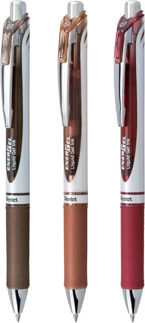 PENTEL ENERGEL RTX Retractable Liquid Gel Pen, Change Hue, 0.7mm, Sepia, Brown $23.97 - PicClick CA