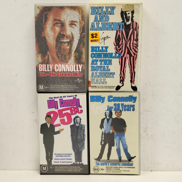 4 X BILLY Connolly Bundle - Small Box VHS Tapes $39.90 - PicClick AU