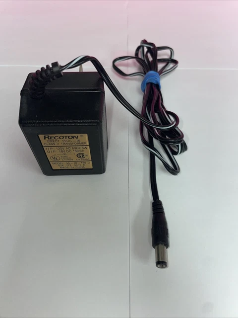 RECOTON DIRECT PLUG-IN Class 2 Transformer Model 35-18-150C 18V DC ...