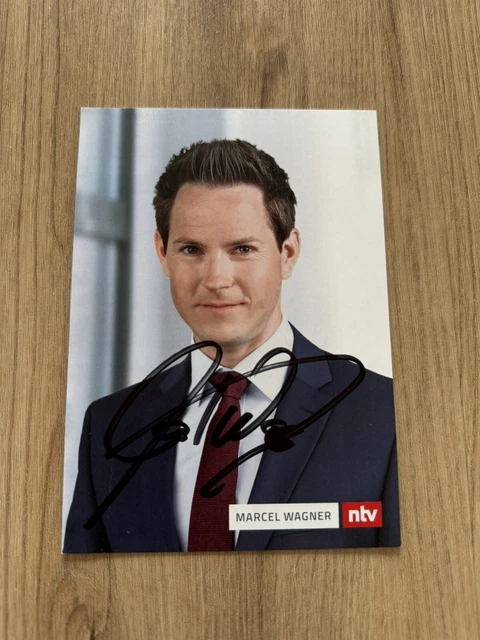 MARCEL WAGNER MODERATOR original handsigniert Autogrammkarte !!! NTV ...