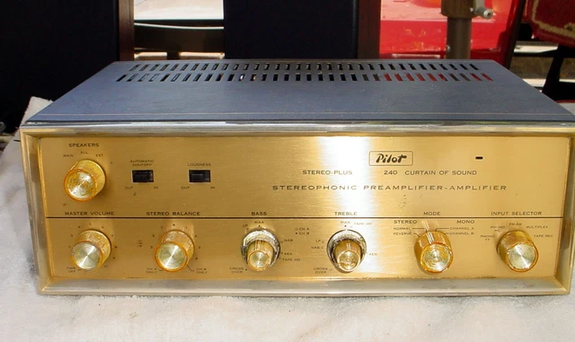 VINTAGE PILOT 240 Stereo EL84 Tube Amplifier Tested & Works £444.24 ...