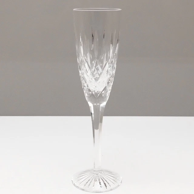 STUART CRYSTAL SHAFTESBURY Cut Champagne Flute 8 1/4" 21 cm Tall 1st ...