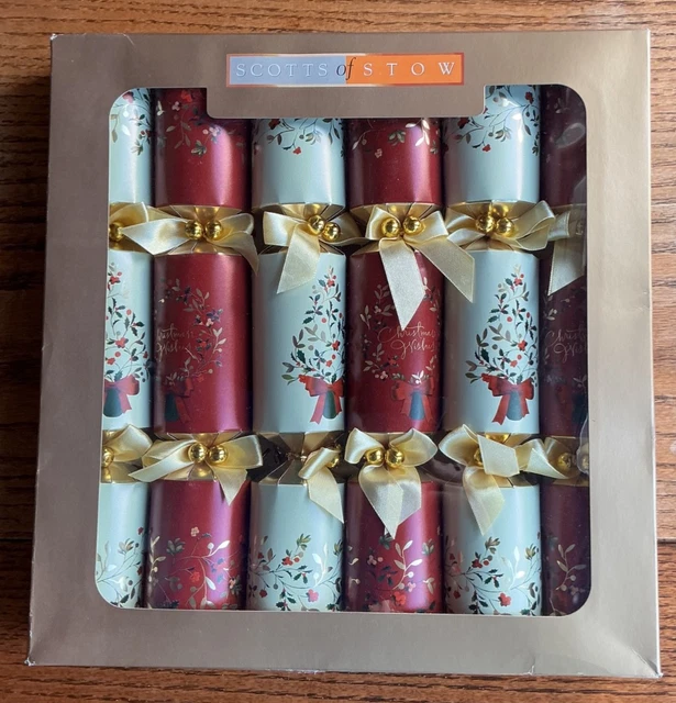 SCOTTS OF STOW Boxed Luxury Christmas Crackers Pack of 6 £19.36 ...