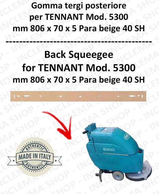 5300 BAVETTE ARRIERE PARA beige pour Autolaveuse TENNANT 40 SH EUR 74 ...